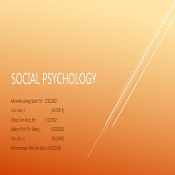 Social psychology presentation slides | PPTX