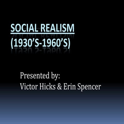 Social Realism | PPTX