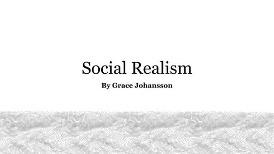 Social realism presentation | PPT