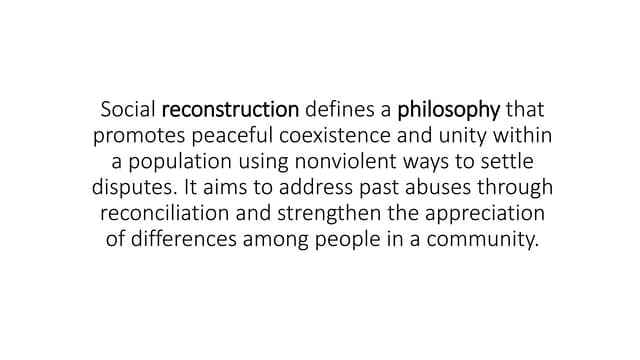 Reconstructionism | PPTX