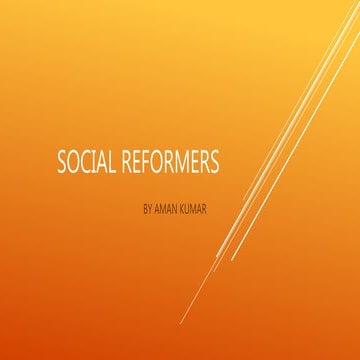 Social reformers of india | PPTX