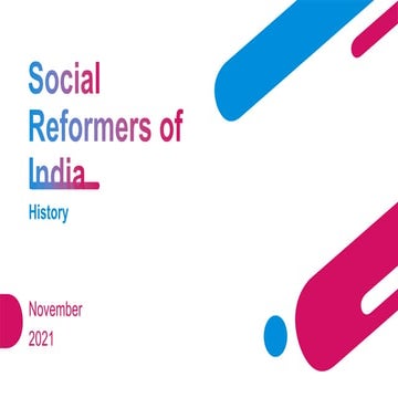 Social Reformers of India | PPTX