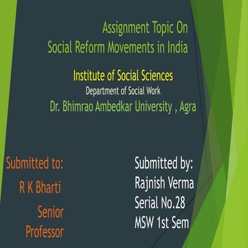 Social reform movements In India | PPTX