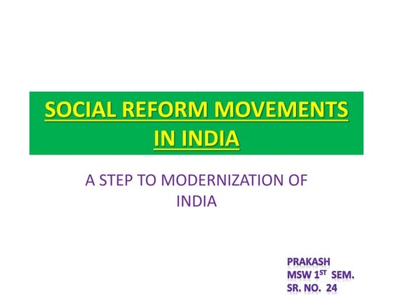 Social reformers | PPT