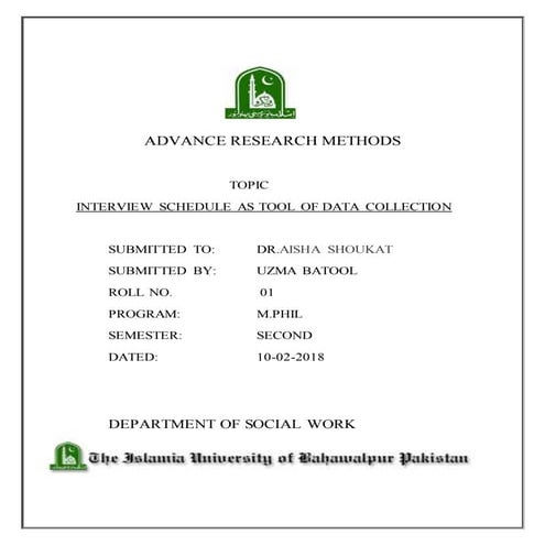 Social research and tools for data collecetion | DOCX