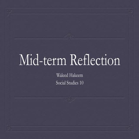 Socials reflection | PPTX