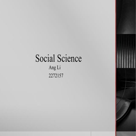 Social science | PPT