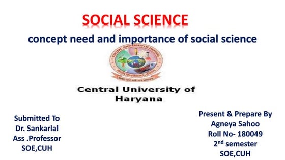 IMPORTANCE OF SOCIAL SCIENCE | PPTX