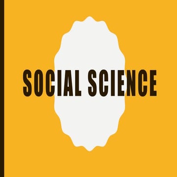 Disciplines in Social Sciences | PPTX