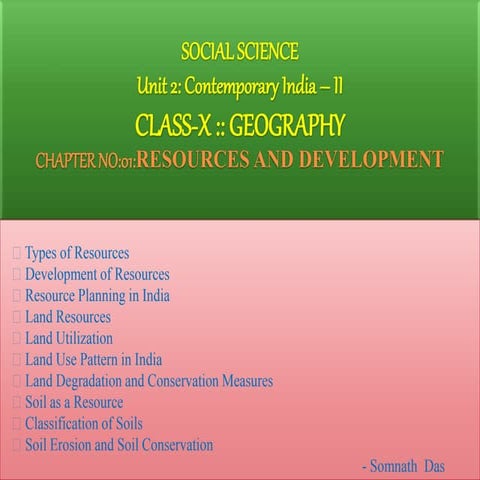 Social science class-x-geography chapter no-01-resources and ...