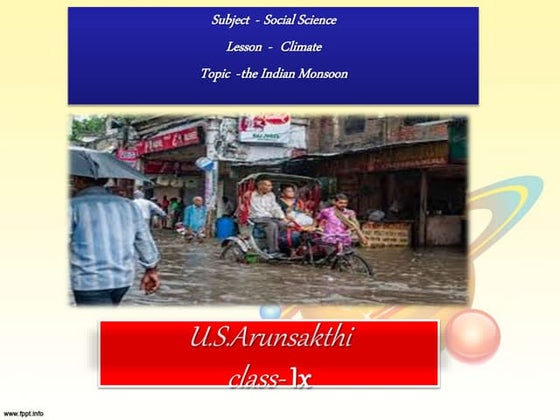 Monsoon | PPTX | Weather | Science