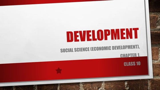Grade 10 Economics Ch. 1 Development | PPT