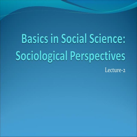 Social science lecture 1(part-2) ppt summer 2011 | PPT