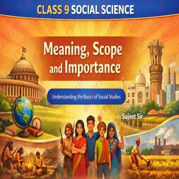 Nature, Scope and importance of Social Science.pdf