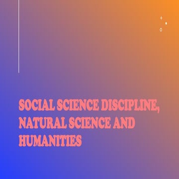 Social Science, Natural Science and Humanities..pptx