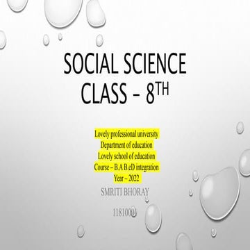 Social science | NCERT | Class - 8th | Lovely Professional University ...