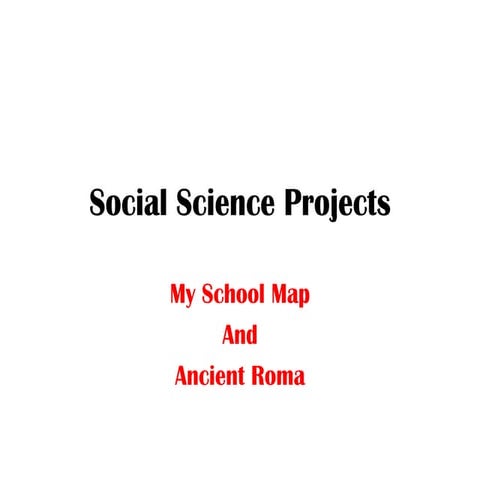 Social science projects | PPT