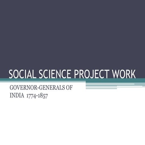 Social science project work | PPTX