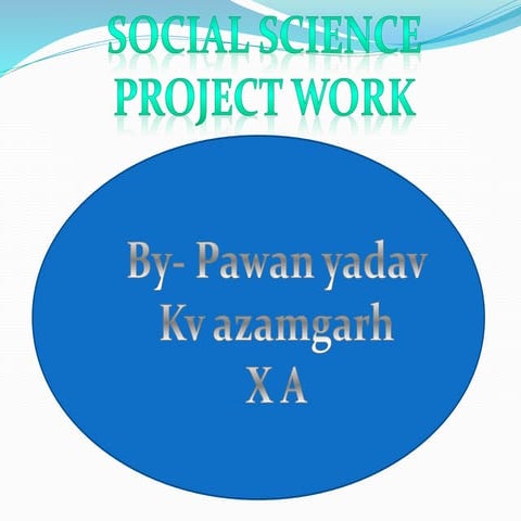 Social science project work | PPTX