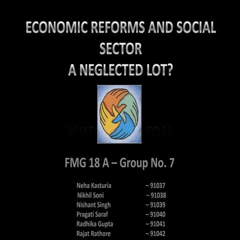 Social Sector & Econimic Reforms | PPTX