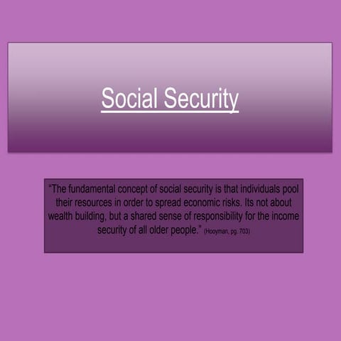 Socialsecurity | PPTX