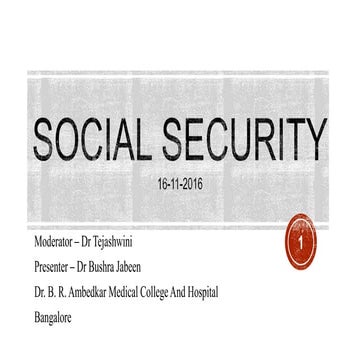 Social security | PPTX