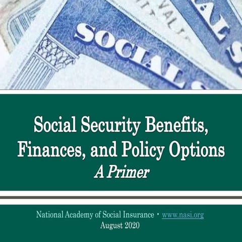 Social Security-Primer.pptx | Government Support and Welfare ...