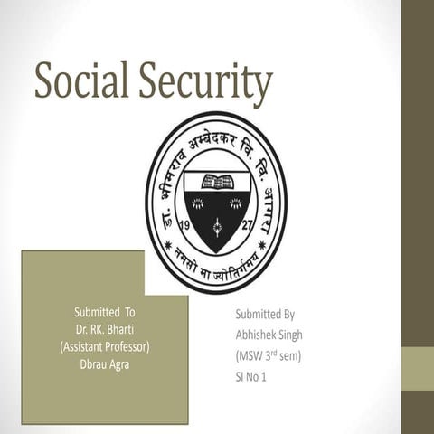 Social security | PPT
