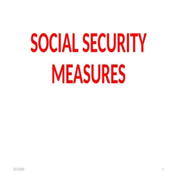 SOCIAL SECURITY MEASURES - AN OVERVIEW.pptx