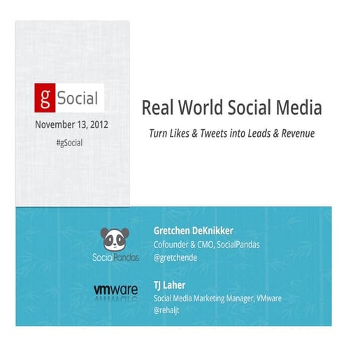 Social Selling - gSocial 2012 | PPT