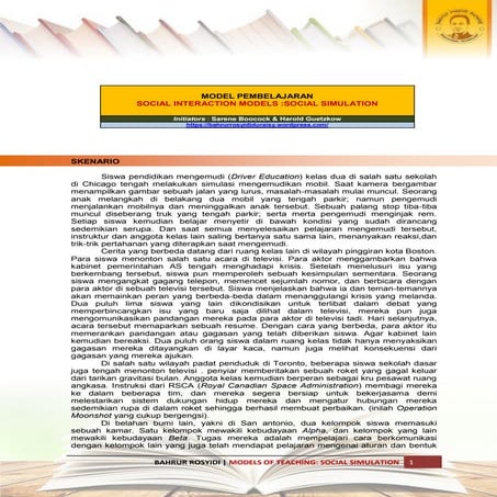 Social simulation | PDF