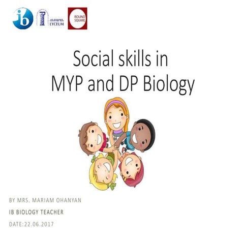 Social skills in MYP and DP Biology | PPT
