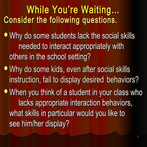 Social skills | PPT