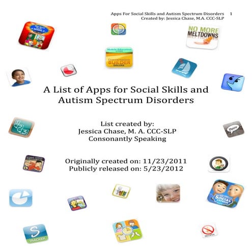 Social skills autism app list | PDF