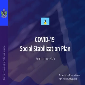 Saint Lucia's COVID-19 Social Stabilization Plan | PPT