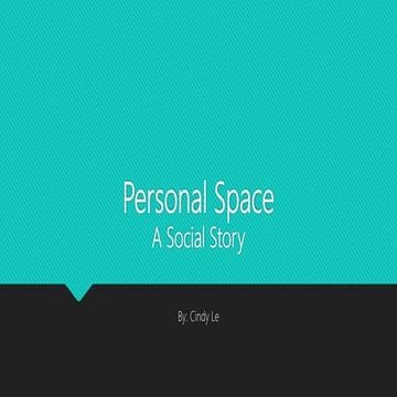Social story: Personal Space | PPTX