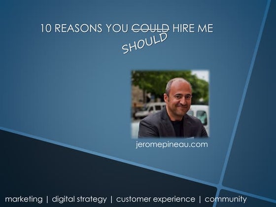 Why Hire Me presentation | PPT