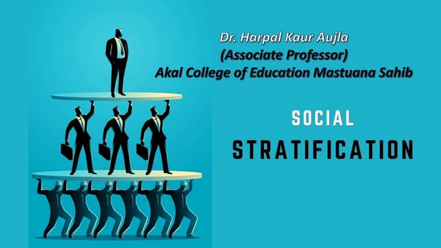 Module 3: SOCIAL AND POLITICAL STRATIFICATION | PPTX