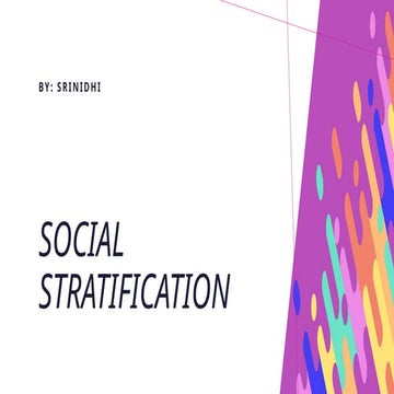 Understanding Social Stratification - Basics | PPTX