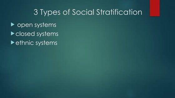 Module 3: SOCIAL AND POLITICAL STRATIFICATION | PPT