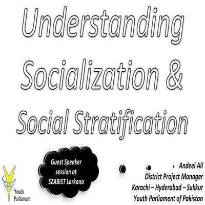 Social Stratification and Socialization | PPT