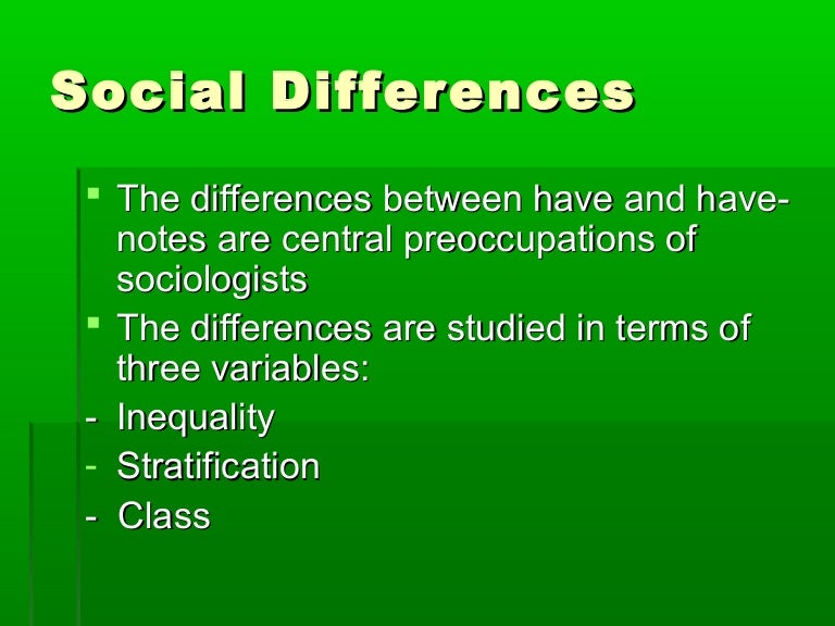 Social stratification systems