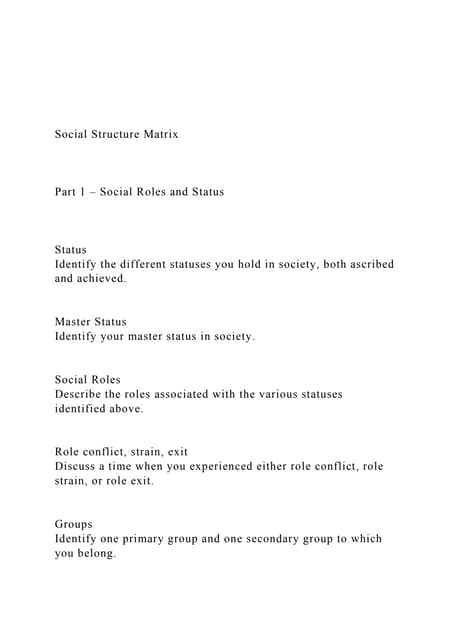 Complete both parts of this worksheet.Part 1 – Social Ro.docx