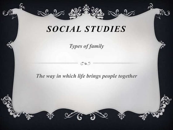 Social Studies M1 Types of family and unions | PPT | Marriage and Civil ...