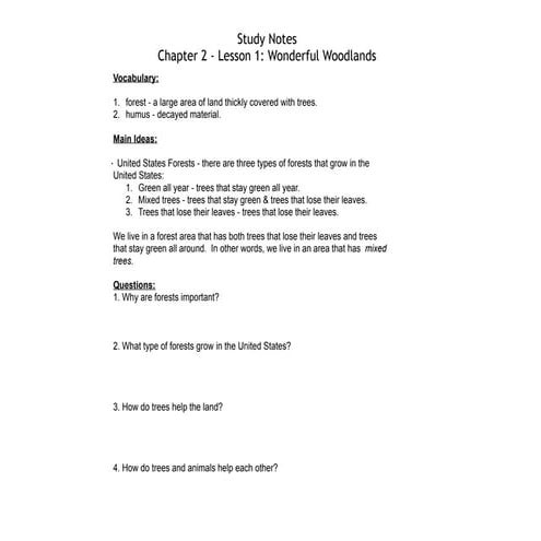 Social studies chapter 2 lesson 1 | PDF