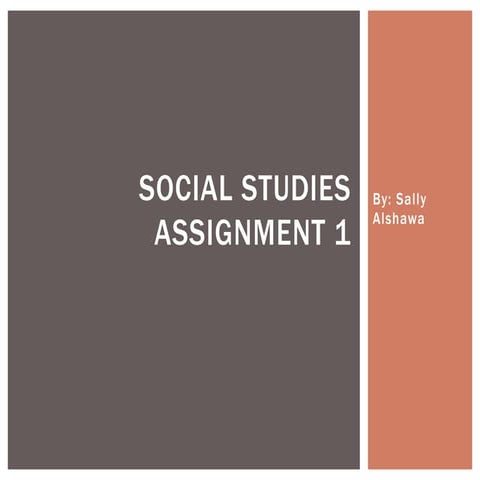 Social Studies Assignment 1 Pdf