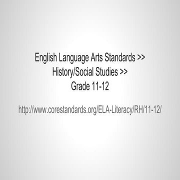 Social studies common core | PPT