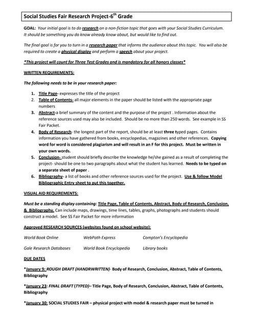 Science Fair Project Paper, | DOC