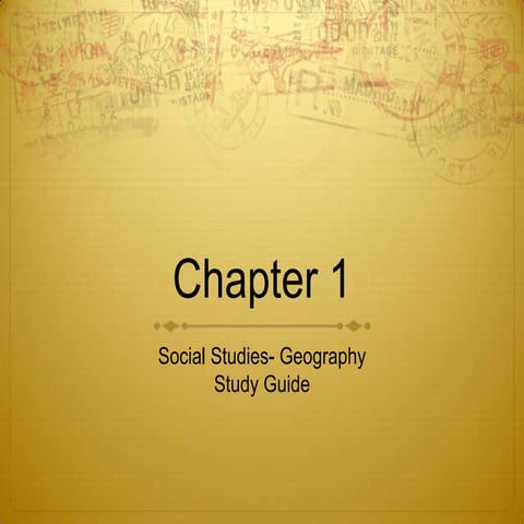 Social studies geography study guide | PPTX