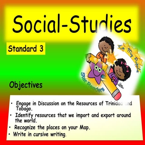 Social Studies: Resources Lesson for standard 3 | PPT